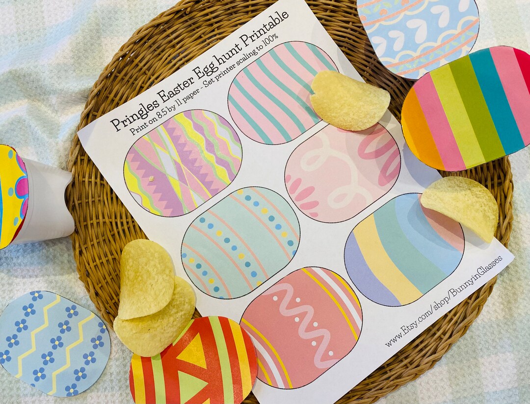 PRINTABLE Easter Egg Pringles Chip - Creative Easter Classroom or ...
