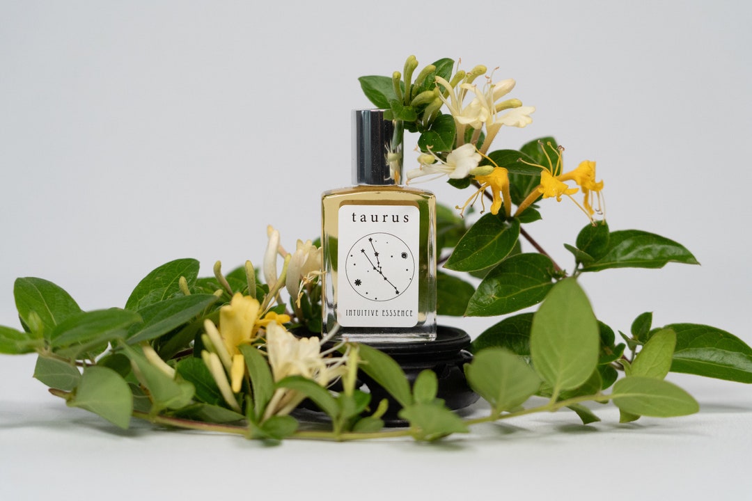 Taurus Zodiac Perfume Oil: Honeysuckle, Geranium, Patchouli Blend - Etsy