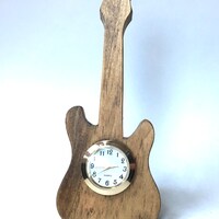 Walnut Guitar Clock - Etsy