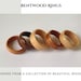 25pcs Natural Round Flat Wood Rings,unfinished Wooden Circle for ...