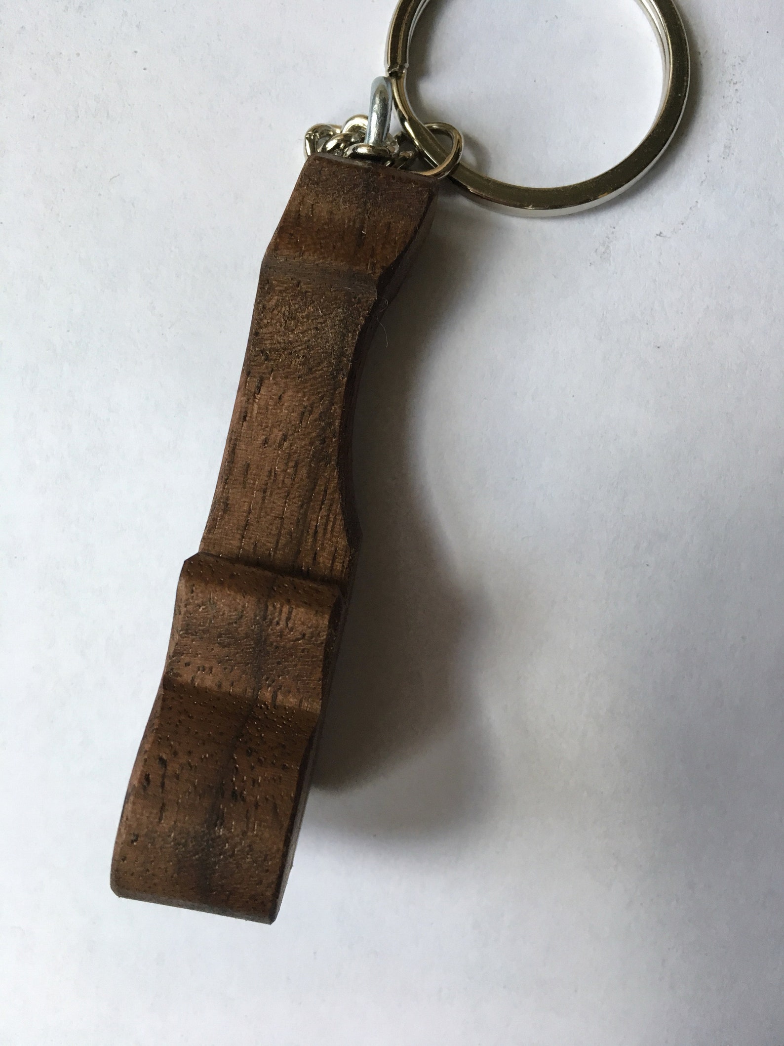 Jazz Guitar Keychain in Solid Walnut. - Etsy