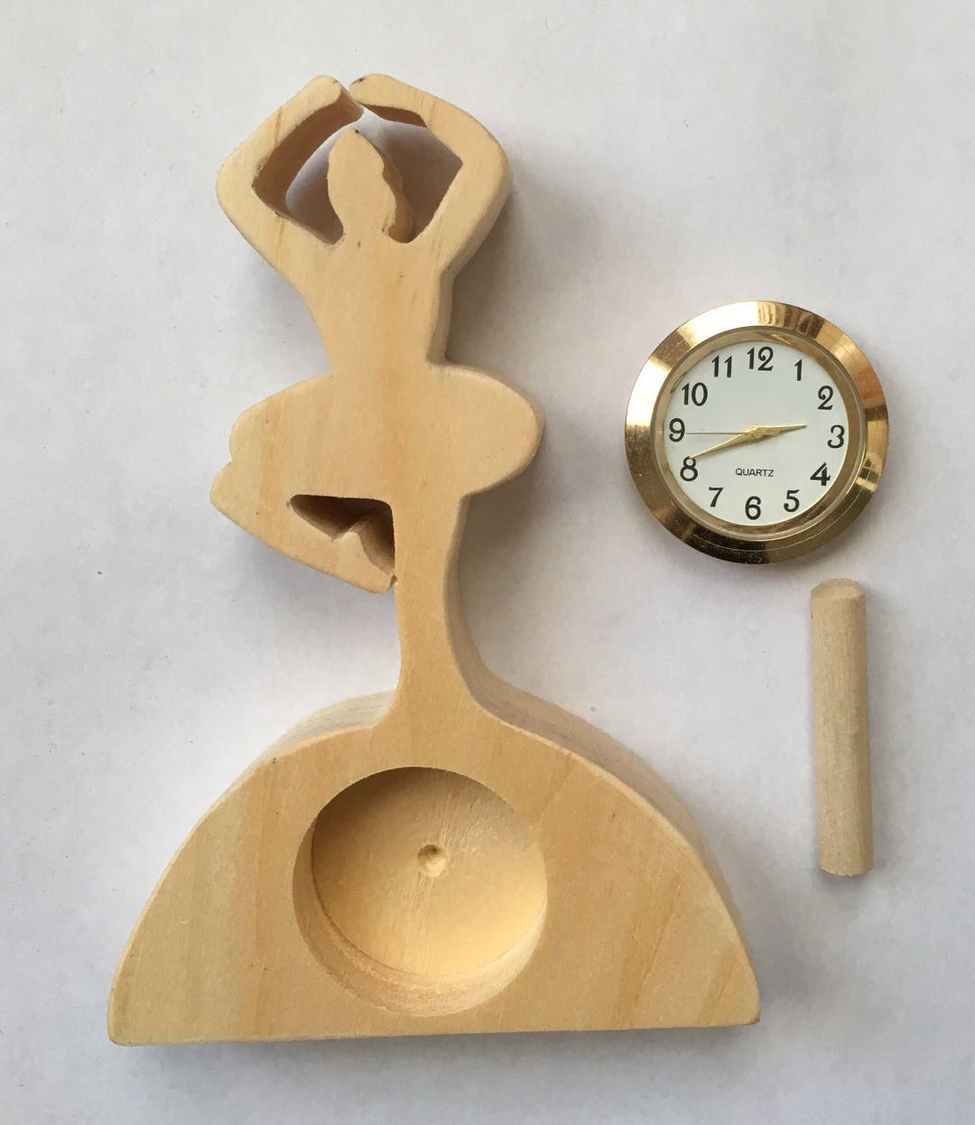 DIY Wooden Mini Clock Kit. Ballerina Clock. Great Craft Project for ...