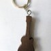 Jazz Guitar Keychain in Solid Walnut. - Etsy