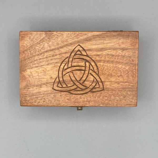 Celtic Wood Carved Memory Box - Etsy