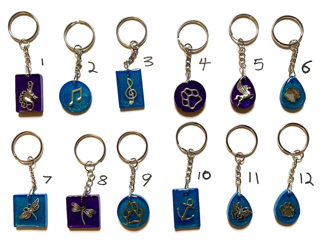 Keychains Many Themes and Shapes to Choose From. Butterfly - Etsy