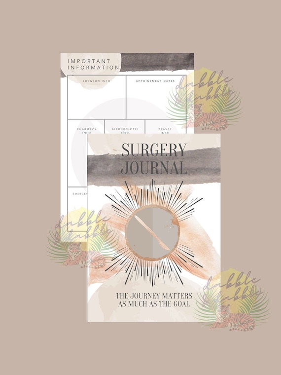 Surgery Journal Printable | Etsy