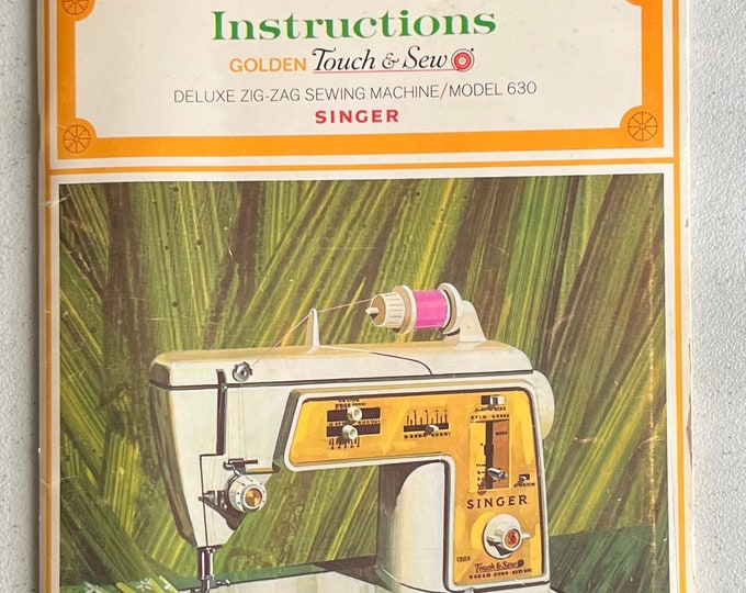 Singer Sewing Machine Instruction Manual #630 - Etsy