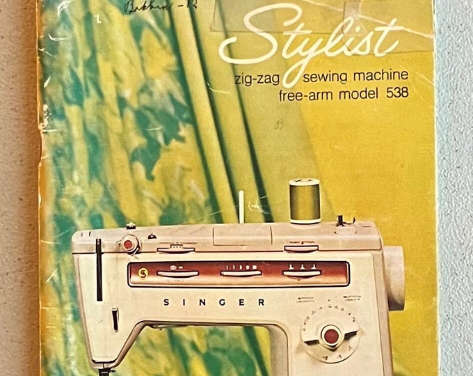 Singer Sewing Machine Instruction Book #538 Stylist - Etsy