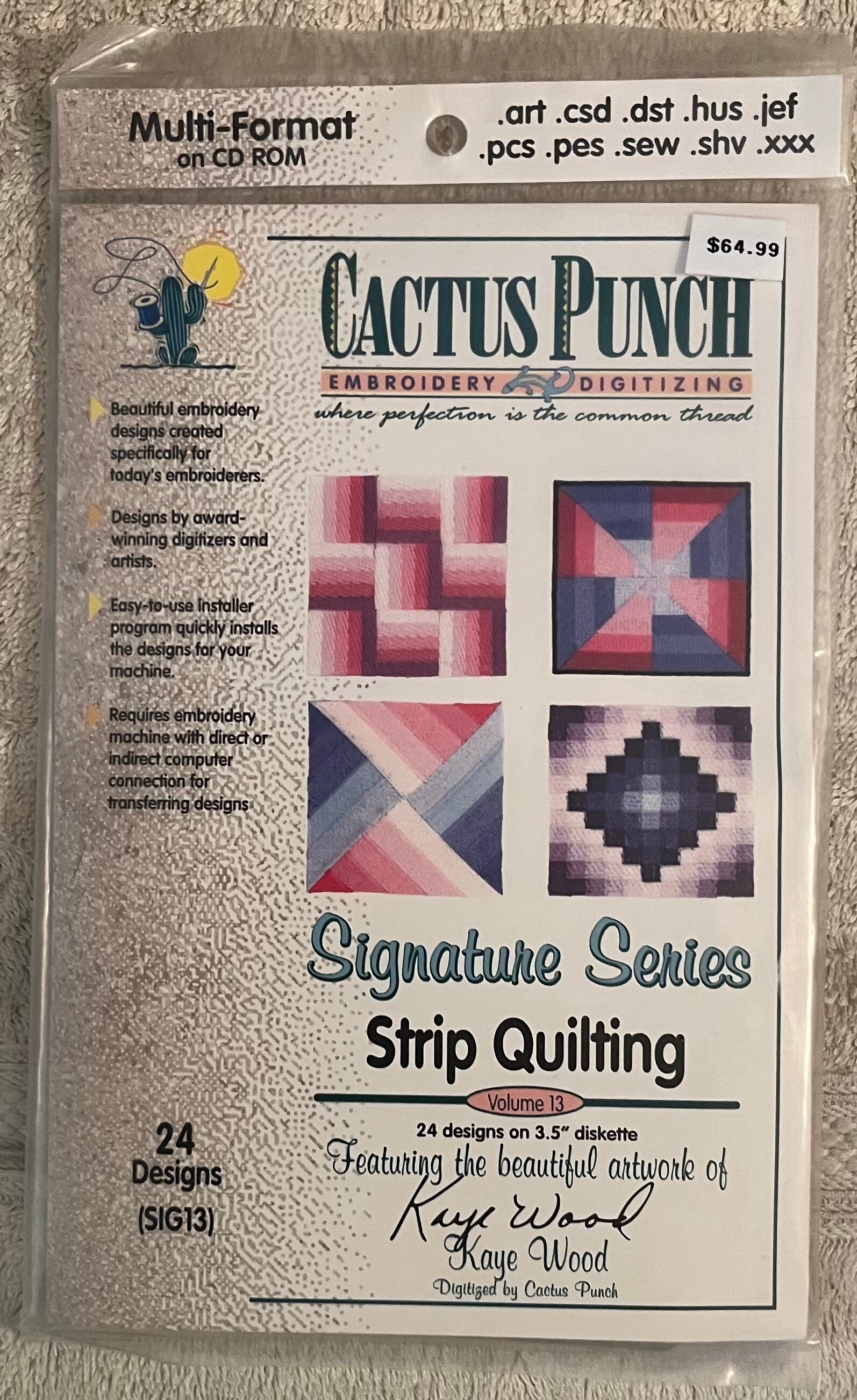 Cactus Punch Embroidery Designs - Etsy