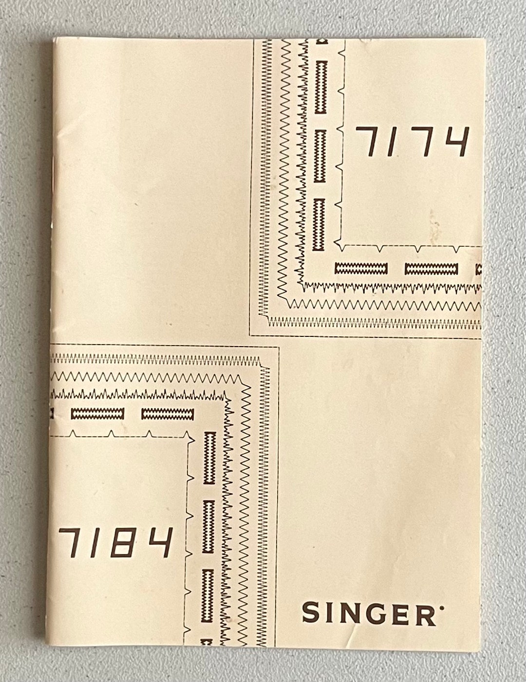 Singer Sewing Machine Instruction Manual 7174/7184 - Etsy