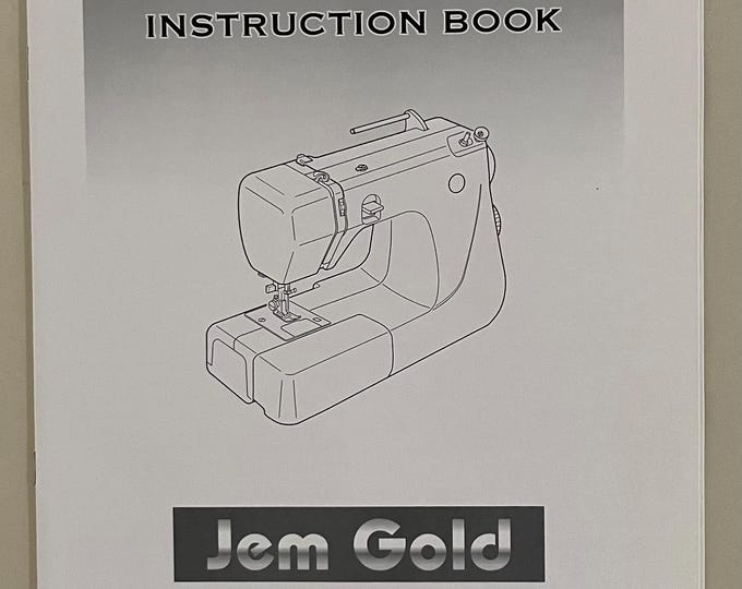Janome Jem Gold Model 660 Sewing Machine Instruction Manual - Etsy