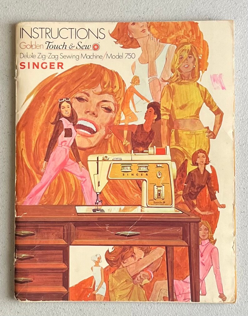 Singer Sewing Machine Instruction Manual 750 - Etsy