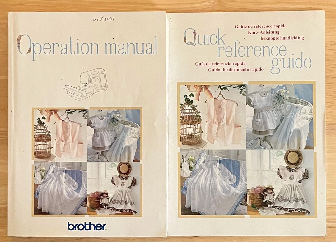 Brother Sewing and Embroidery Machine Model ULT2001 Instruction Manuals ...