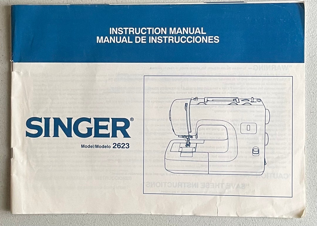 Singer Sewing Machine Instruction Manual #2623 - Etsy