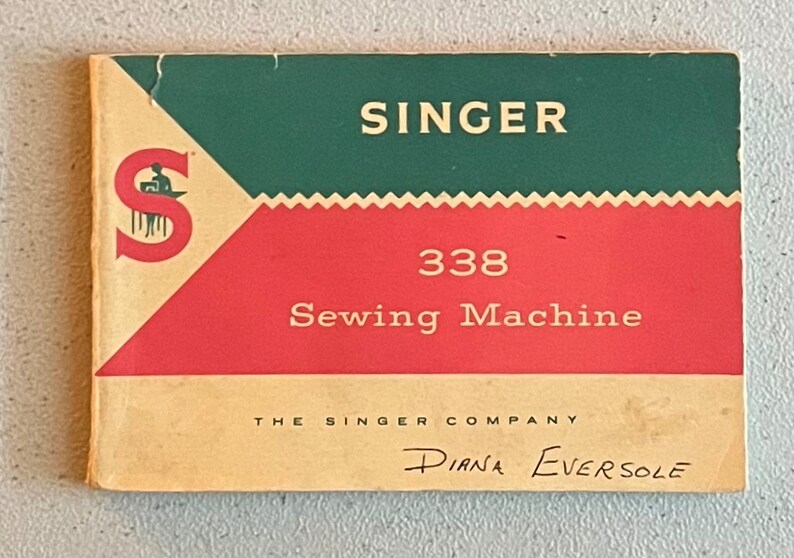 Singer Sewing Machine Instruction Book #338 - Etsy