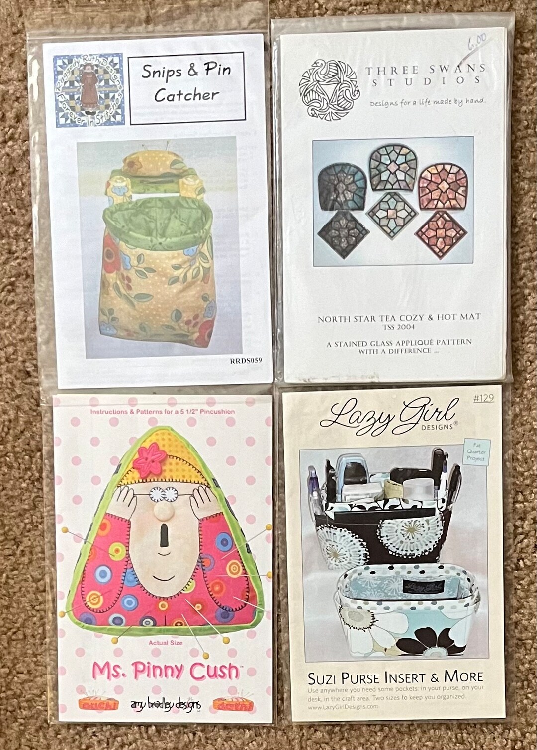 4 Assorted Craft Patterns - Etsy