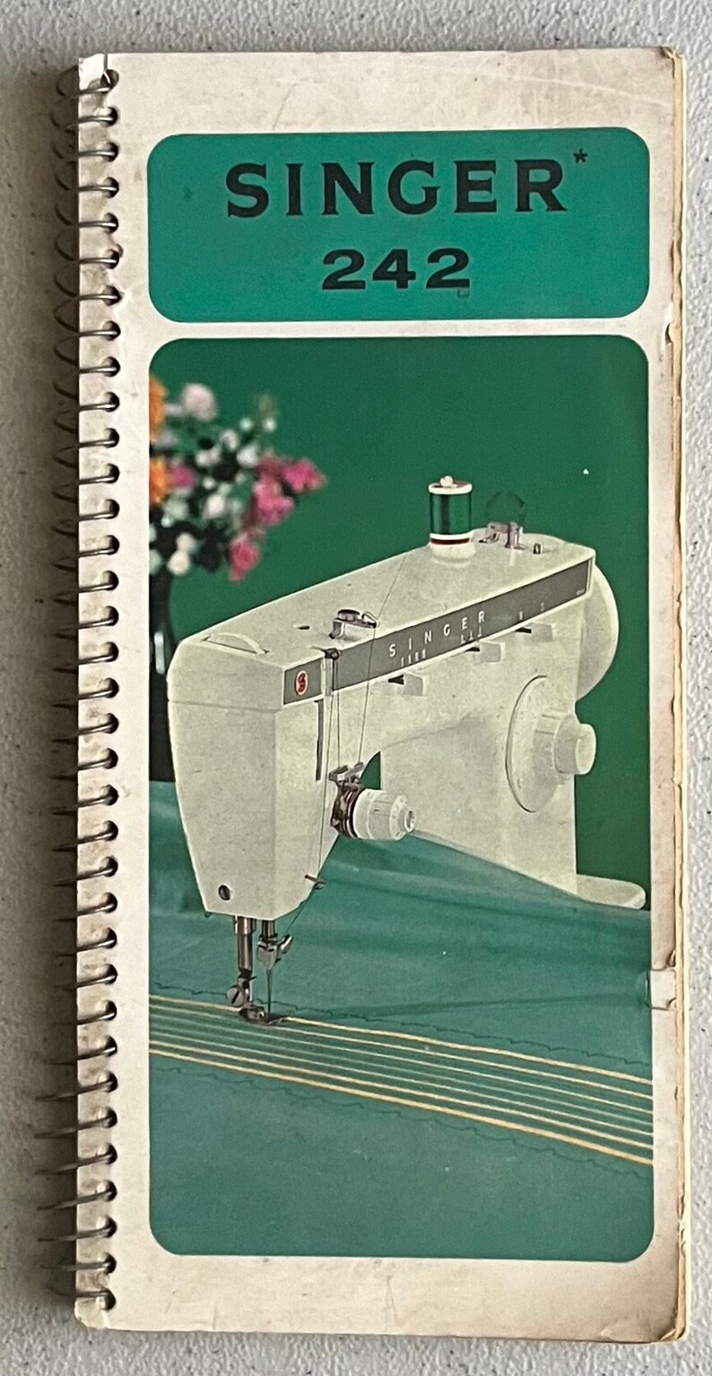 Singer Sewing Machine Instruction Book #242 - Etsy