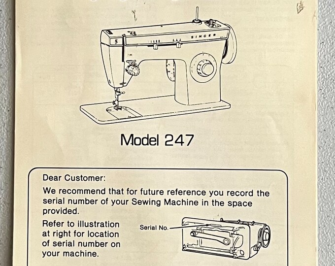 Singer Sewing Machine Instruction Book 15-91 - Etsy