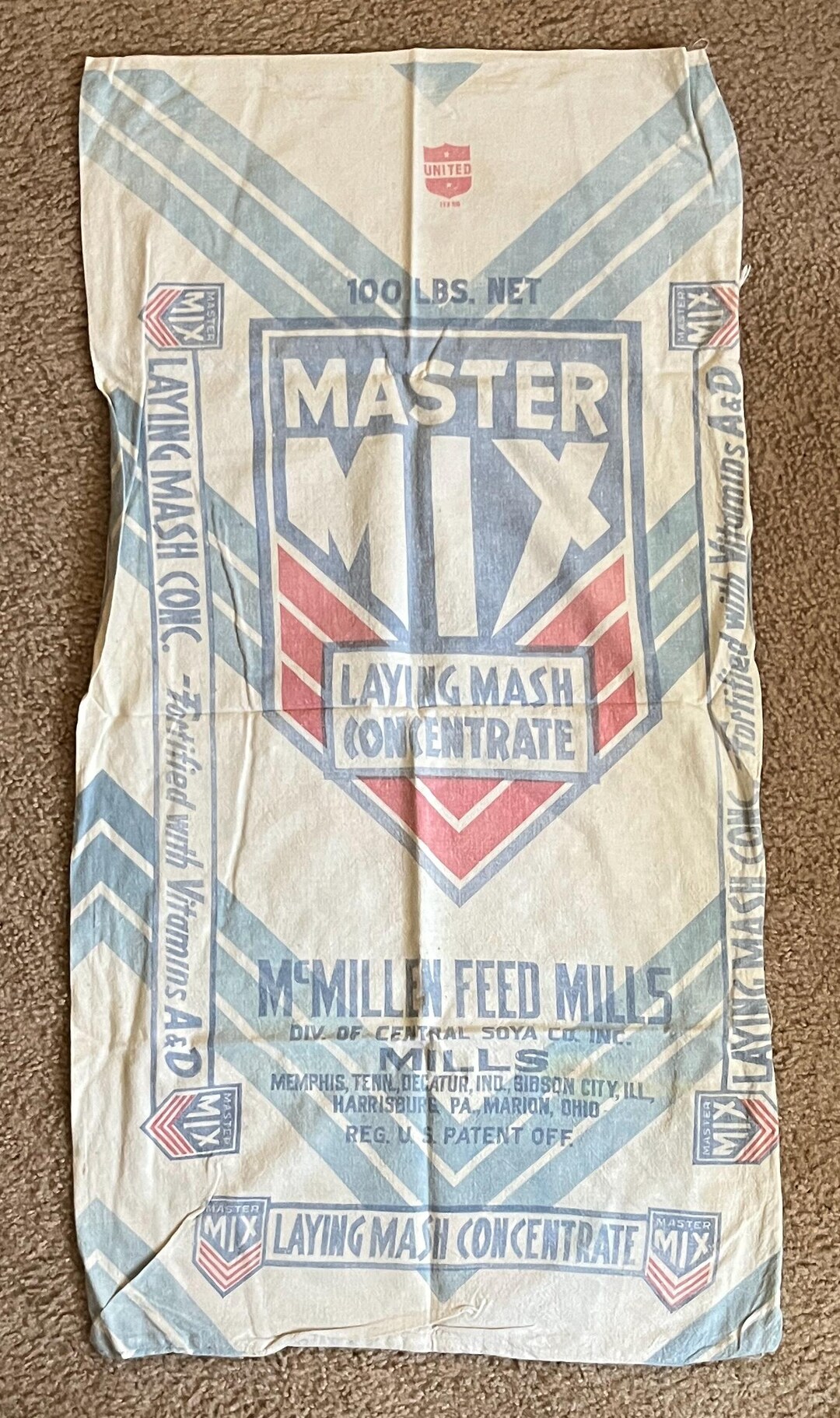 Master Mix Laying Mash Concentrate Feed Sack - Etsy