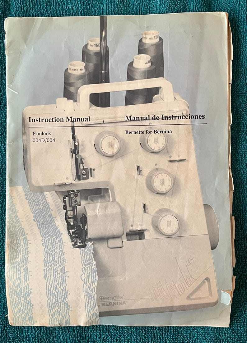 Bernina Funlock 004D/004 Overlock/serger Machine Instruction Manual - Etsy
