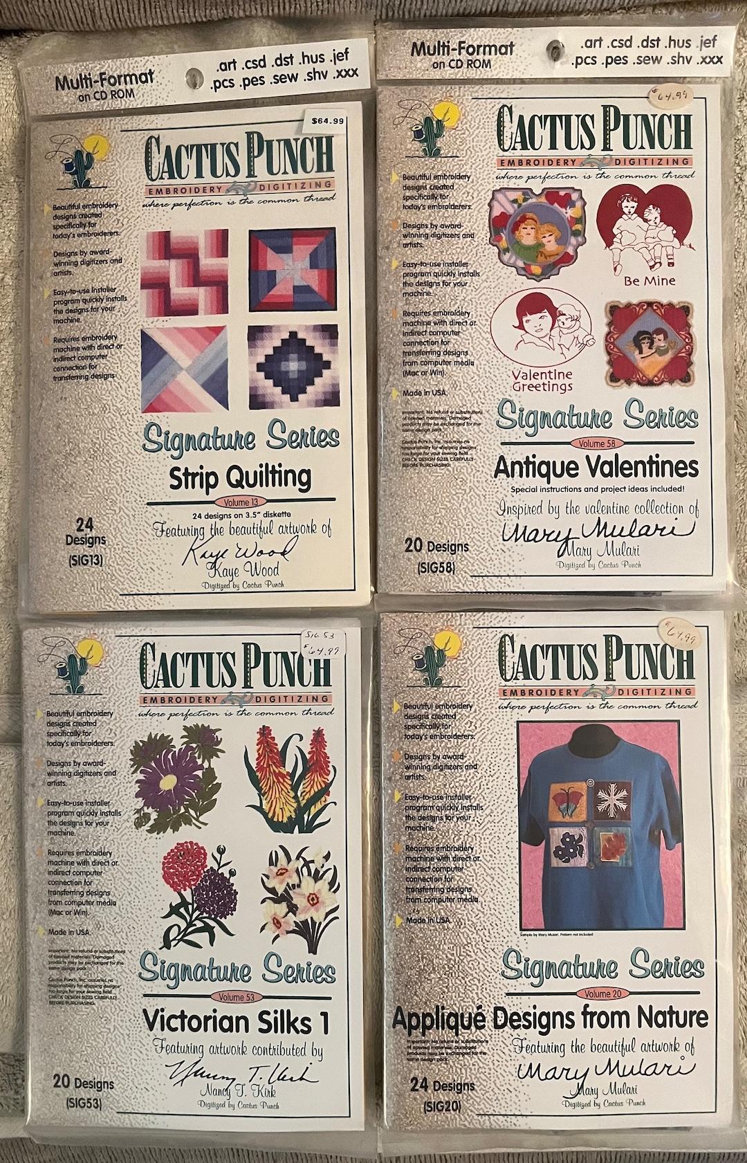 Cactus Punch Embroidery Designs - Etsy