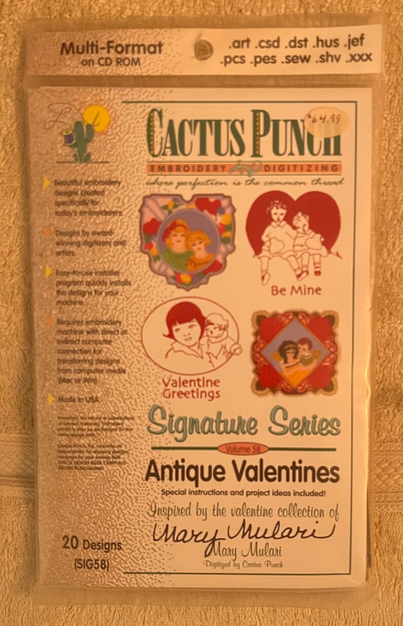 Cactus Punch Embroidery Designs - Etsy