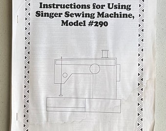 Singer Sewing Machine Instruction Book #775 and #755 - Etsy