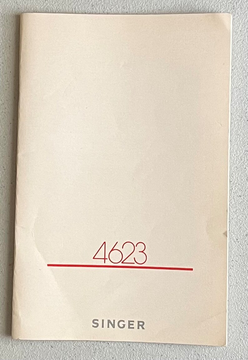 Singer Sewing Machine Instruction Manual 4623 - Etsy