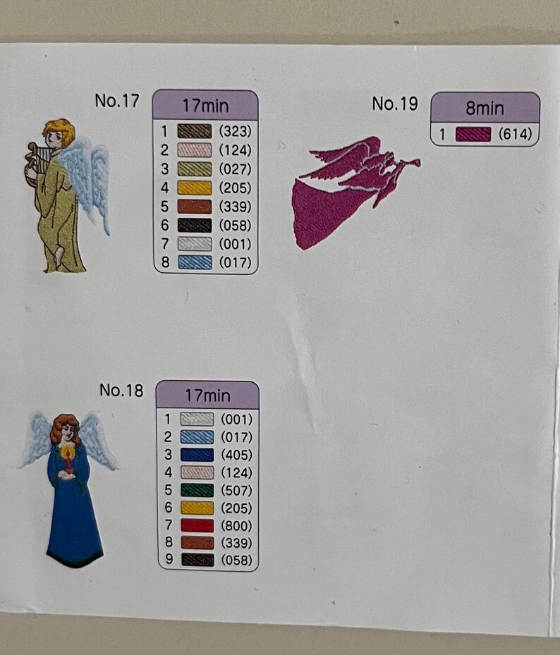 Brother Embroidery Card #38 Cherubs and Angels - Etsy