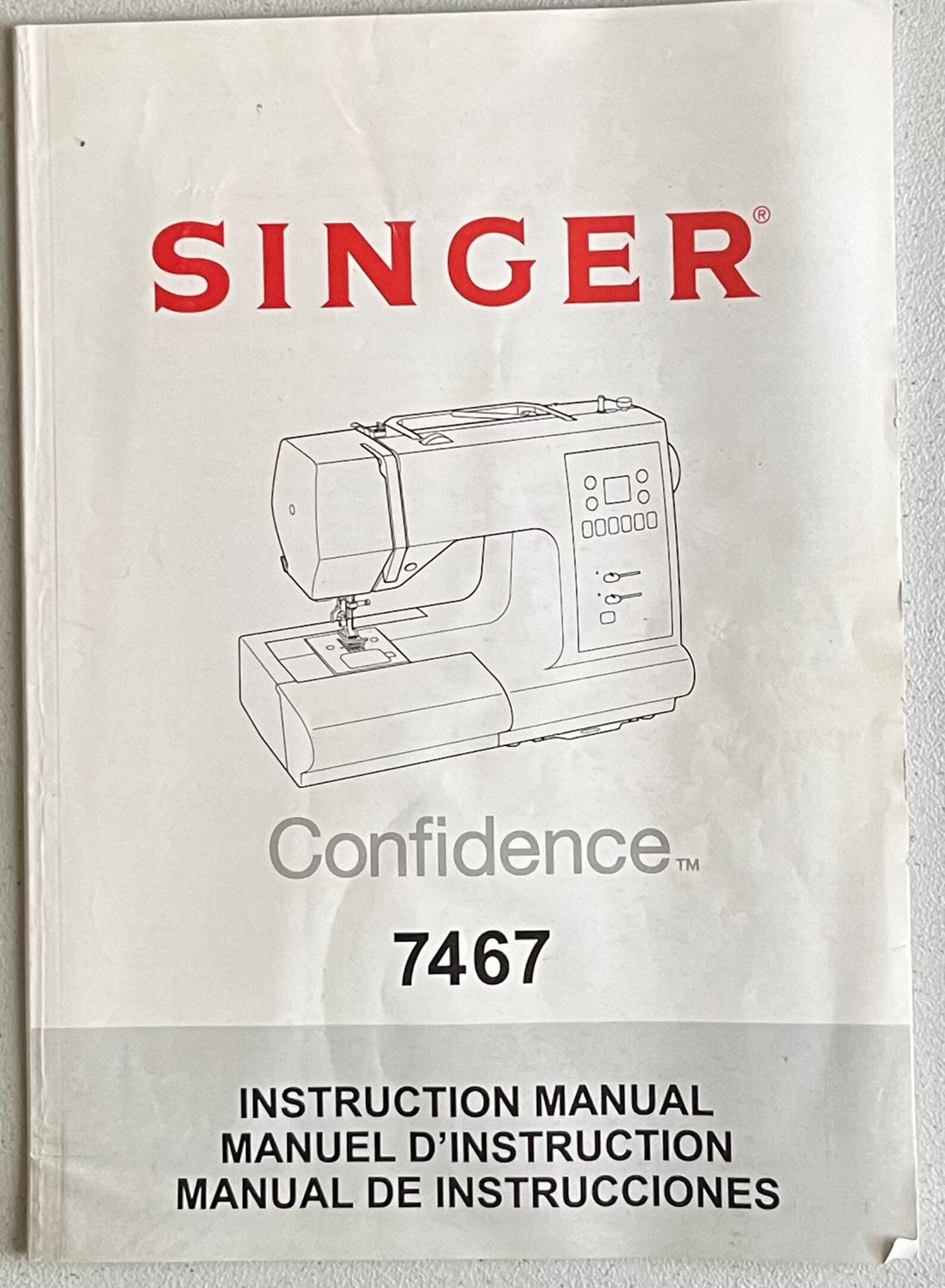 Singer Sewing Machine Instruction Manual 7467 Confidence - Etsy