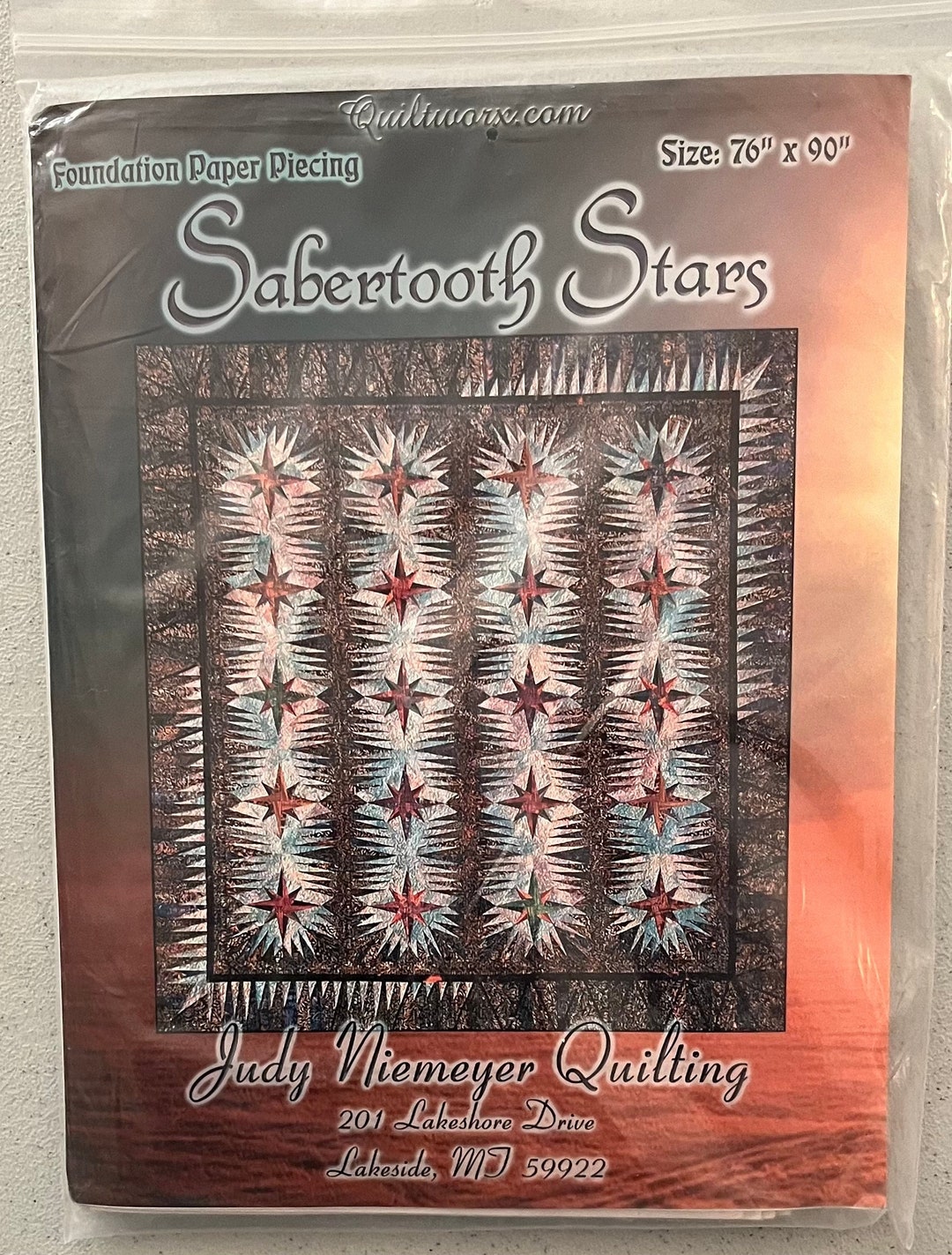 Sabertooth Stars Quilt Pattern Using Foundation Paper Piecing - Etsy