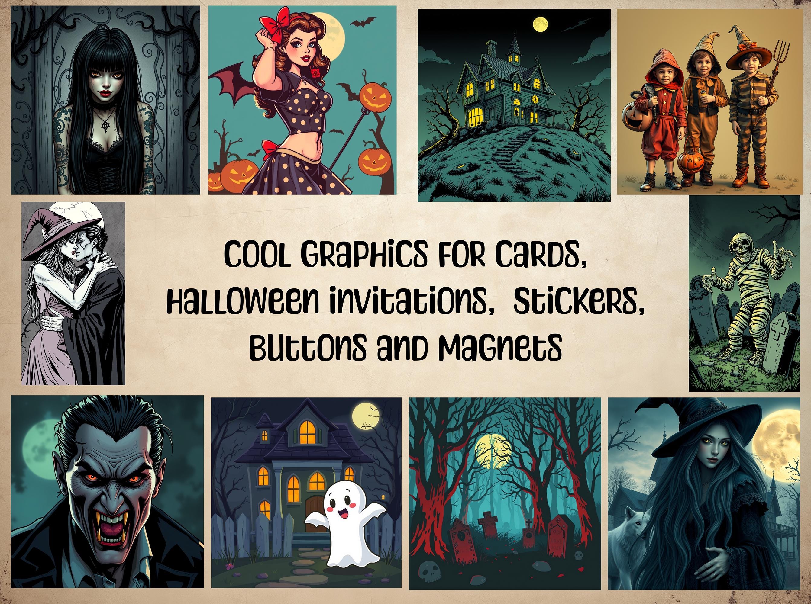 Over 100 Halloween Clipart Bundle | Instant Digital Download | PDF ...