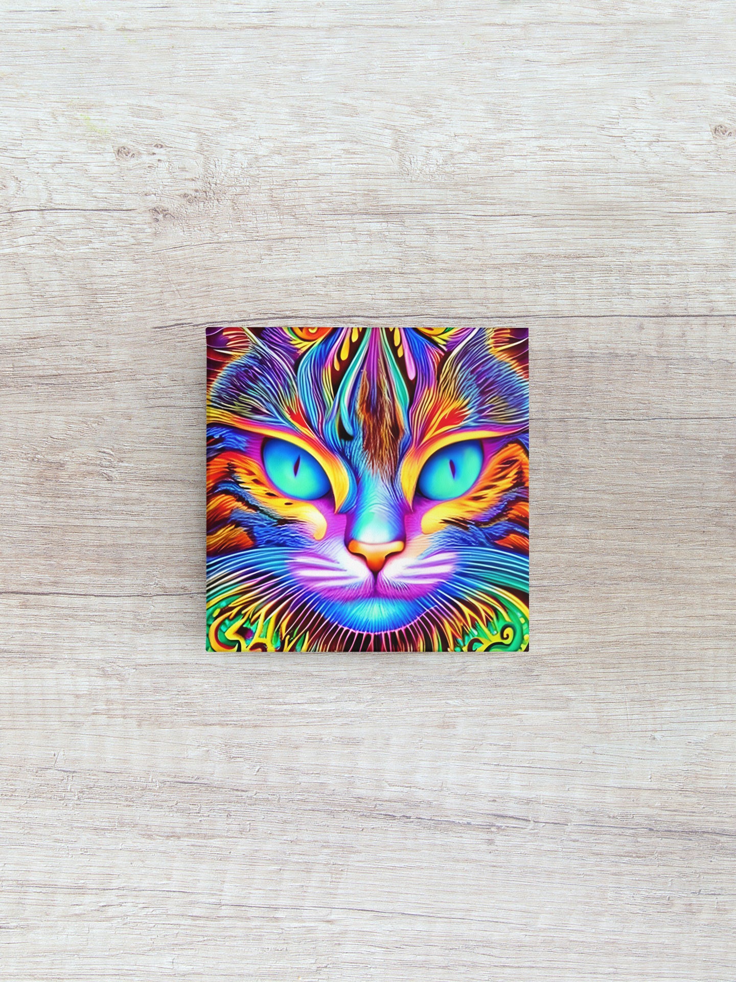 18 Colorful Cat Faces PNG Files Digital Download for Personal - Etsy