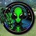 Digital Download PNG Files for Disc Golf Disc Stencils, UFO and Alien ...