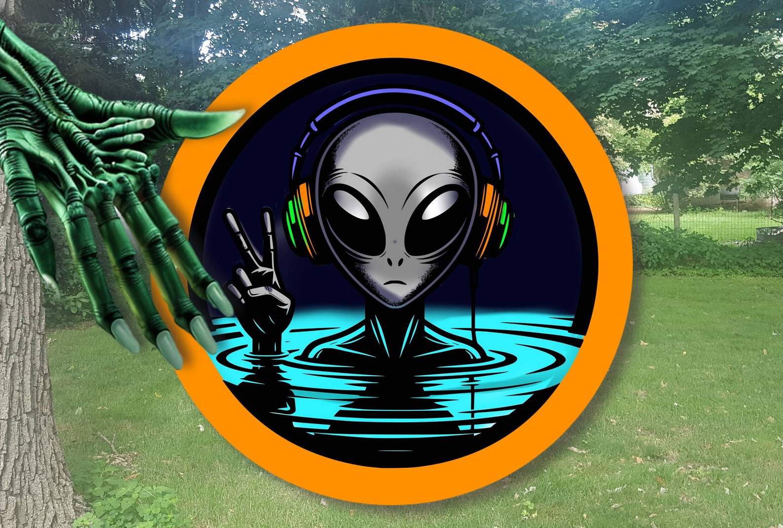Digital Download PNG Files for Disc Golf Disc Stencils, UFO and Alien ...