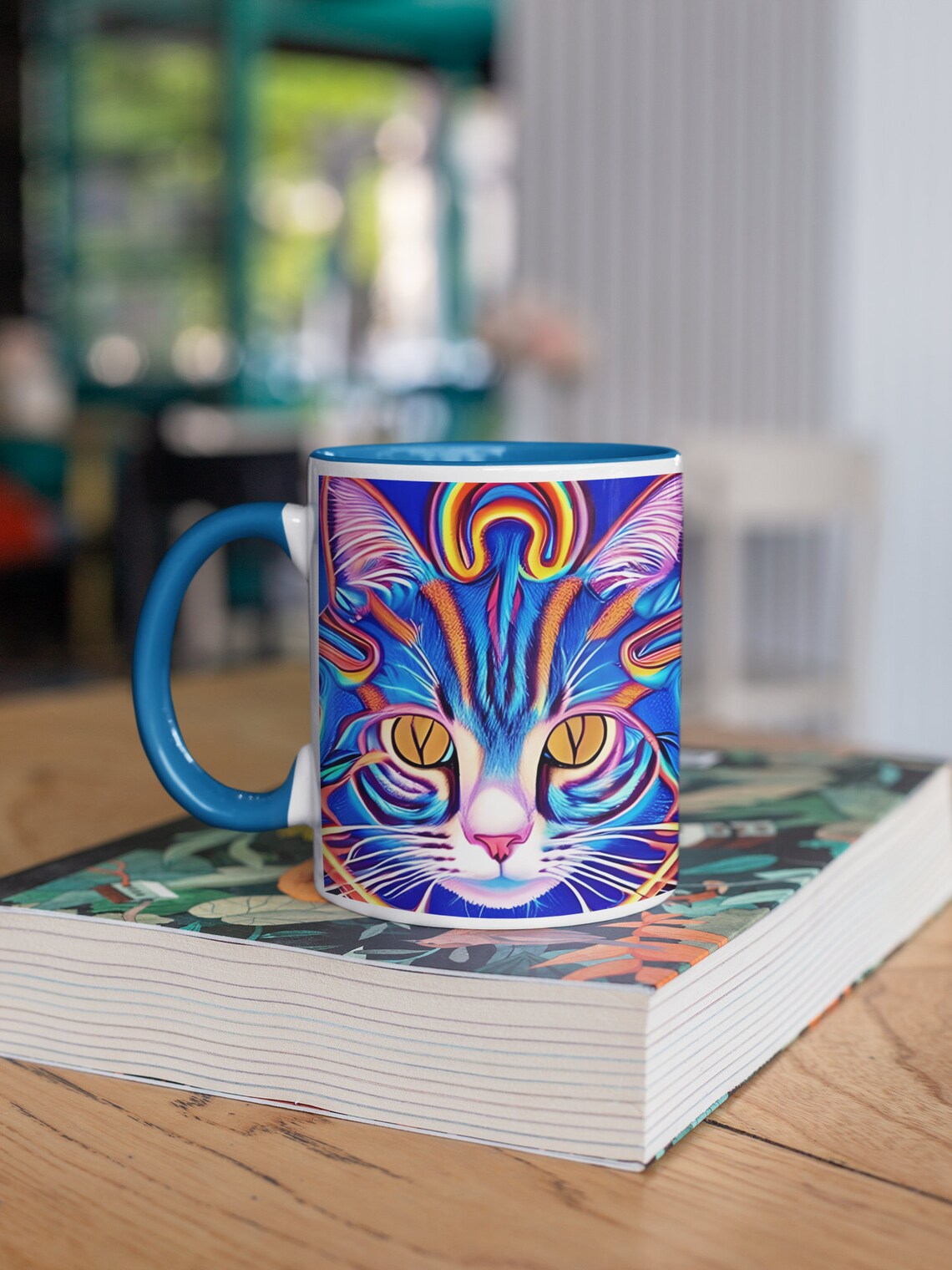 18 Colorful Cat Faces PNG Files Digital Download for Personal Use ...