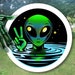 Digital Download PNG Files for Disc Golf Disc Stencils, UFO and Alien ...