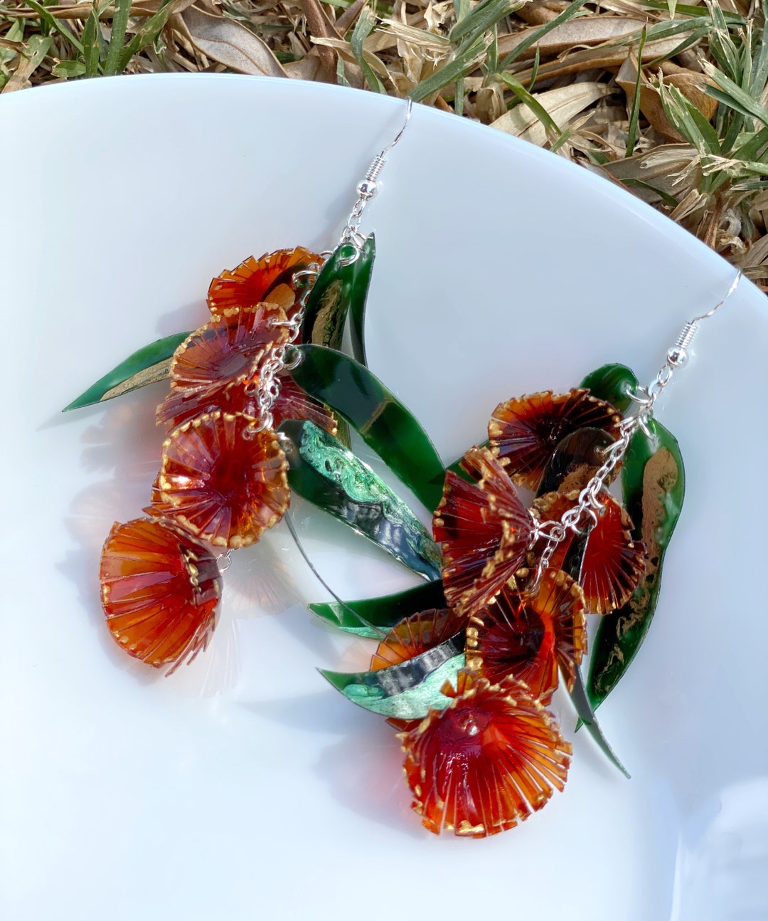Gum Flower Blossom, Australian Native Flowers Handmade Earrings ...