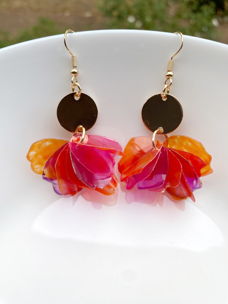 Spring Bloom- Handmade Recycled Plastic Earrings, Native Australian ...