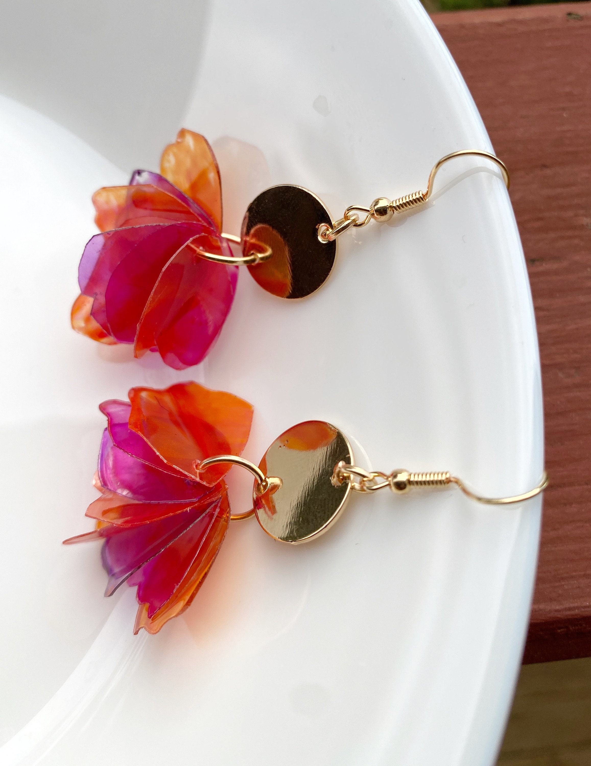 Spring Bloom Handmade Recycled Plastic Earrings, Native Australian ...