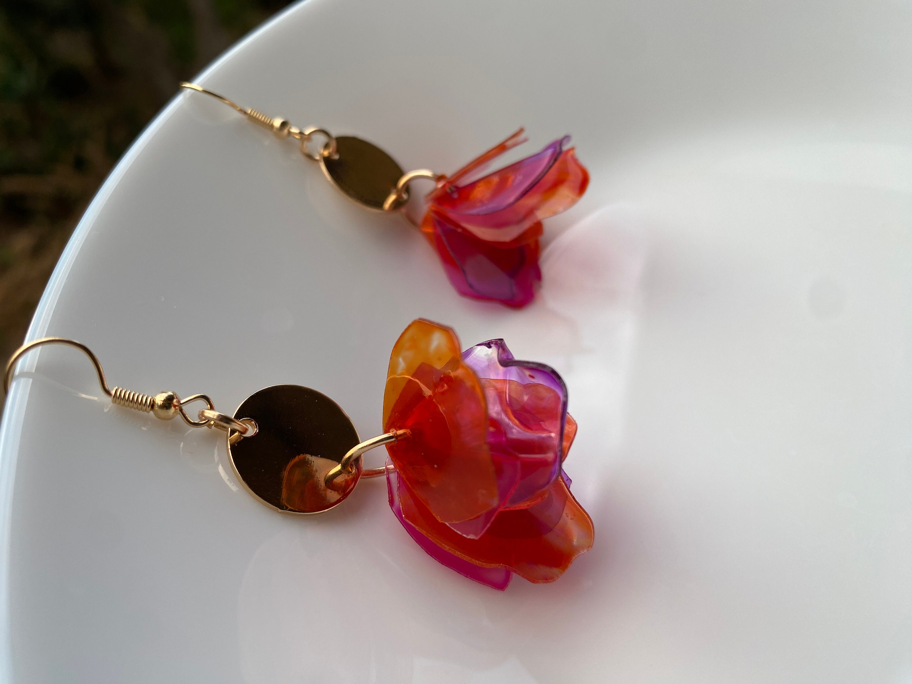 Spring Bloom Handmade Recycled Plastic Earrings, Native Australian ...