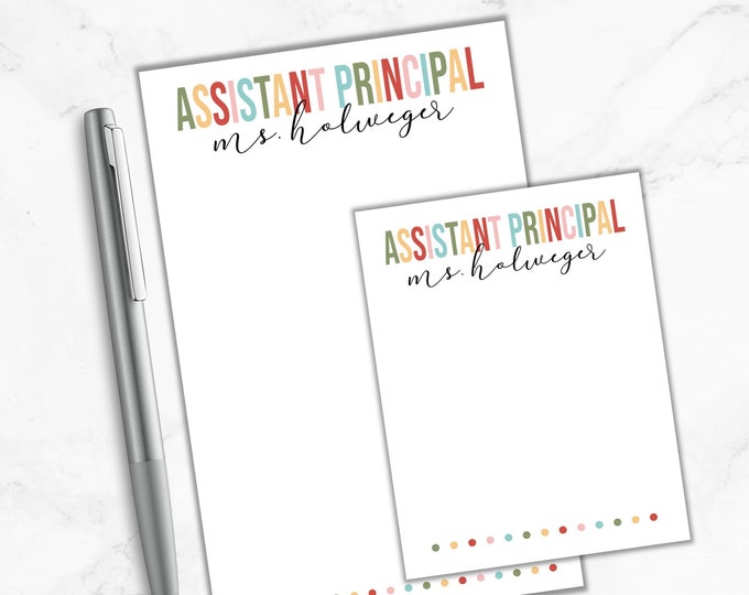 Assistant Principal Gift, Assistant Principal Printable Sign ...