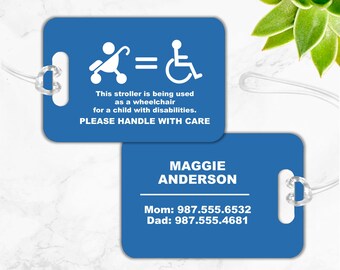 Handi-tag: Stroller Wheelchair - Etsy