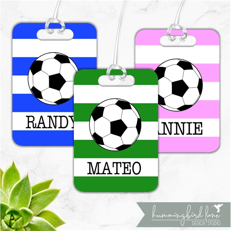 Soccer Bag Tags - Etsy