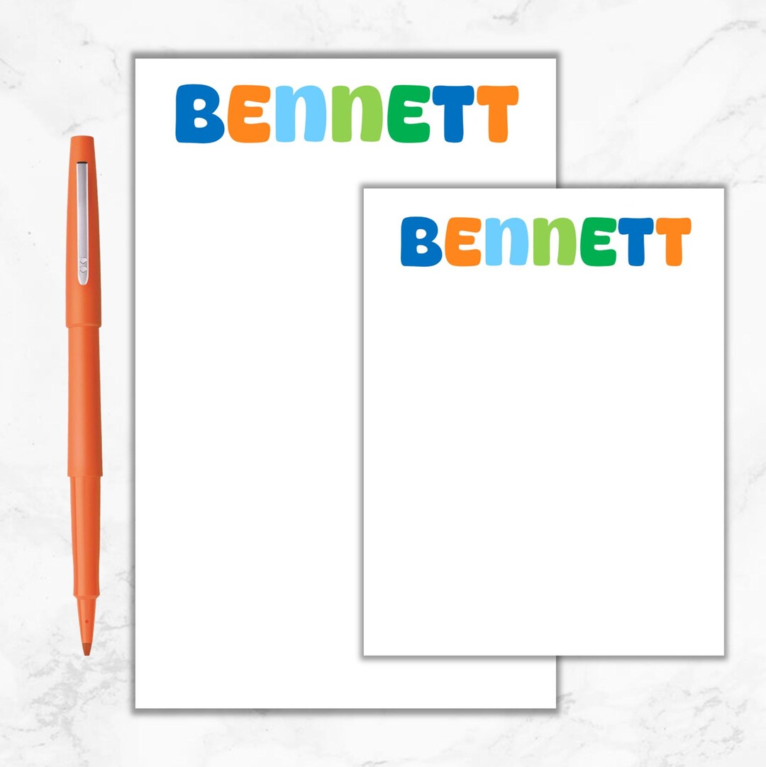 Personalized Notepad, Name Notepad, Custom Notepad, Cute Notepad for ...