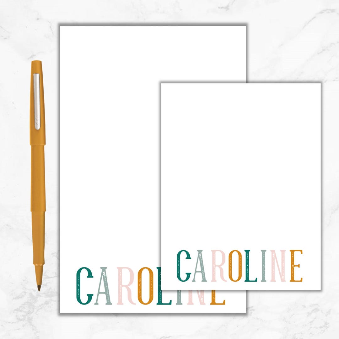 Personalized Notepad, Name Notepad, Custom Notepad, Cute Notepad for ...