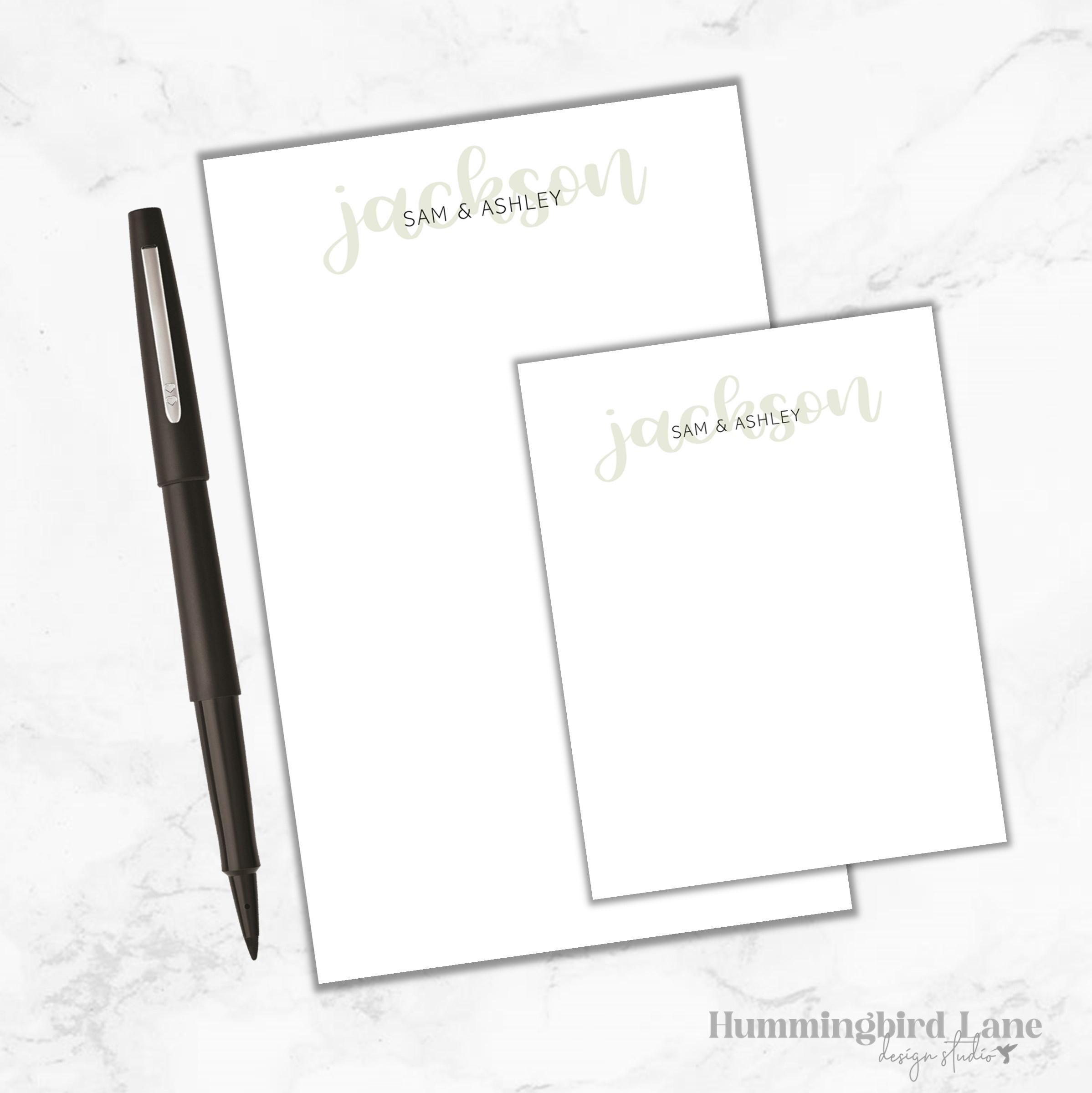 Personalized Notepad, Personalized Couples Notepad, Wedding Stationery ...