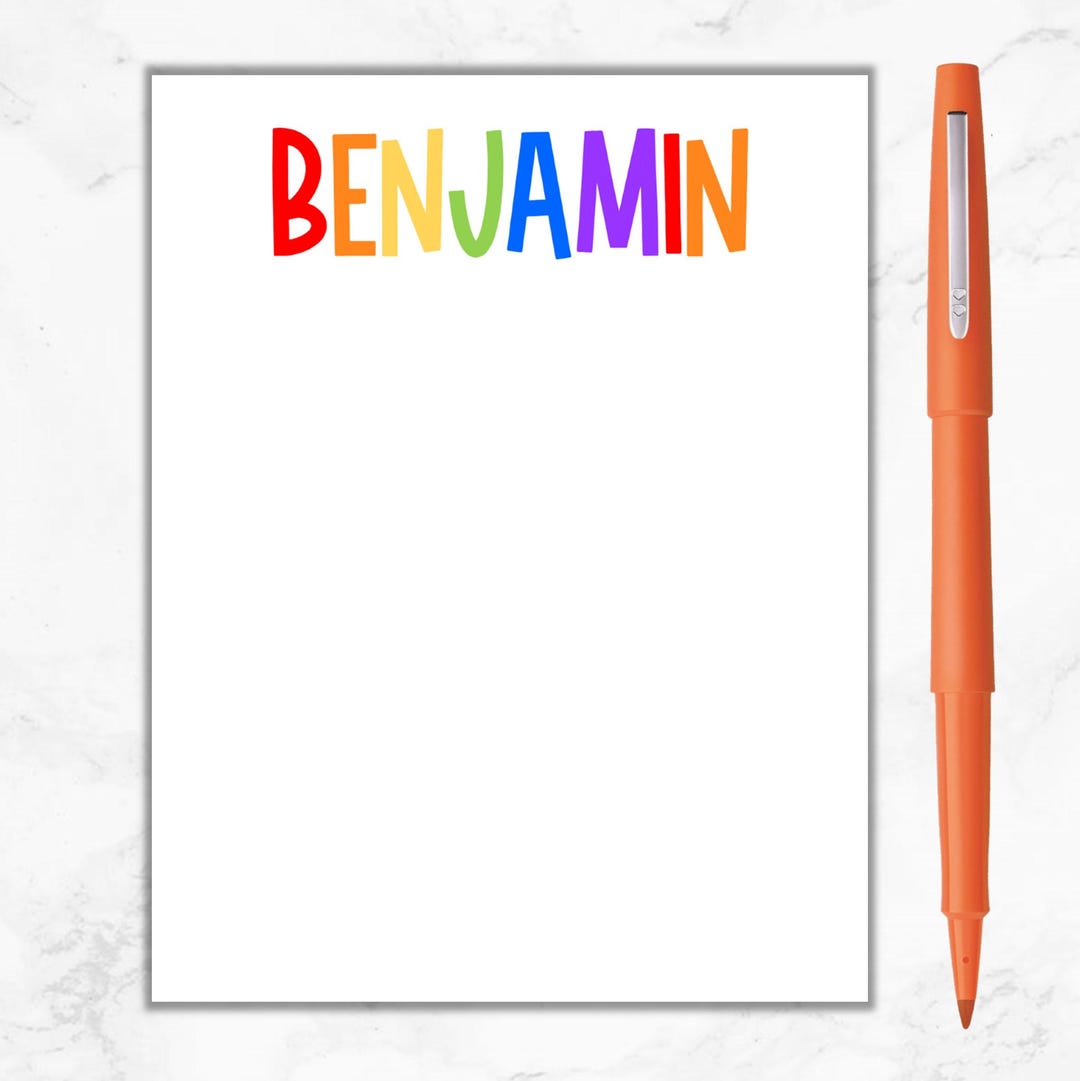 Personalized Notepad, Name Notepad, Boys Stationery, Gift for Boys ...
