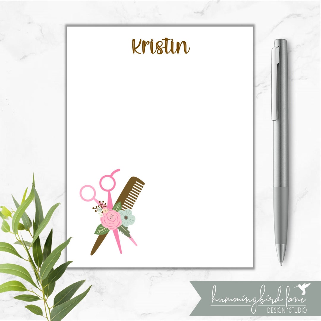 Personalized Notepad, Hairdresser Notepad, Hair Stylist Gift, Beauty ...