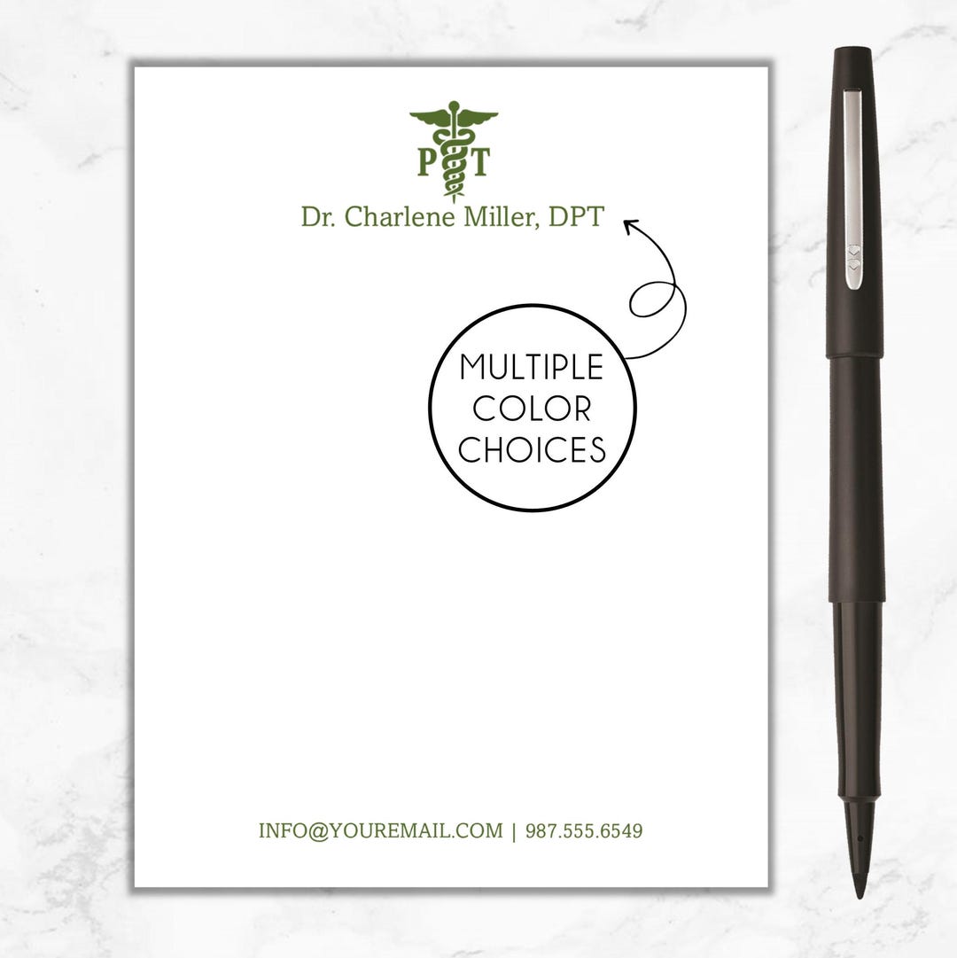 Physical Therapist Notepad, Doctor of Physical Therapy, DPT Note Pad ...